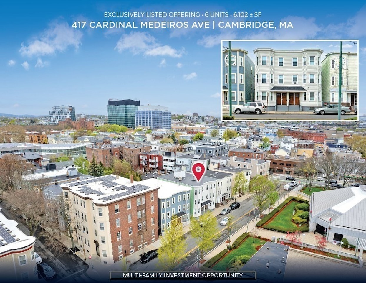 Cambridge, 417 Cardinal Medeiros Ave, MA, multi-family listing, MLS#:73239171 home for sale